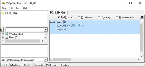 Hands On The Parallax Propeller 2 Part 2 Using Spin2 To Drive An Led