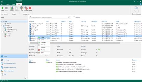 Starting And Stopping Backup Policies Veeam Backup For Microsoft