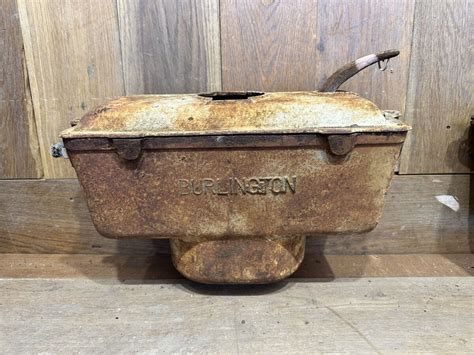 Heavily Rusted Hi Level Burlington Cistern Authentic Reclamation