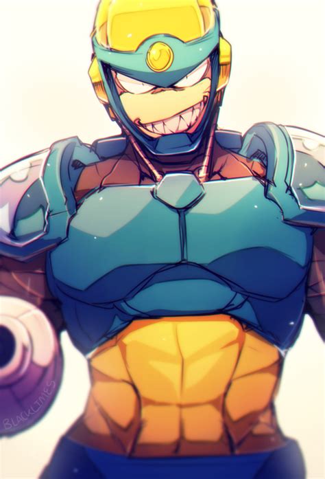 Flash Man Mega Man And 2 More Drawn By Nyaph Danbooru