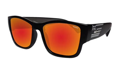 Red Mirror Lens Sunglasses With Matte Black Frame