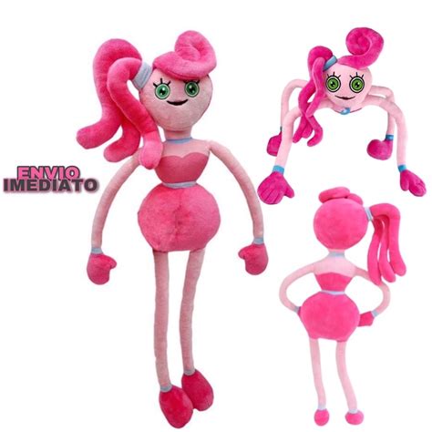 Boneca Mommy Long Legs Pelucia Spider Poppy Playtime Aranha Rosa