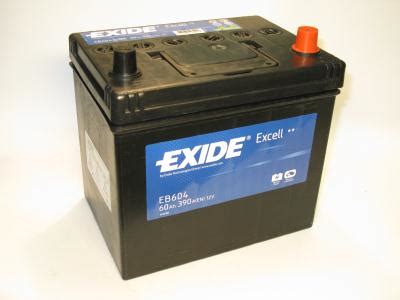 Аккумулятор автомобильный EXIDE EB604 60 Ач купить в Рязани ...