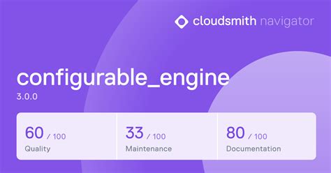 Configurableengine 300 Rubygems Package Quality Cloudsmith Navigator