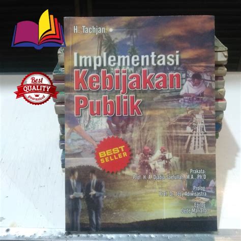 Jual Buku Implementasi Kebijakan Publik H Tachjan Original