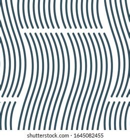 Curved Grid Pattern Wave Seamless Vector Stock Vector Royalty Free 1645082455 Shutterstock