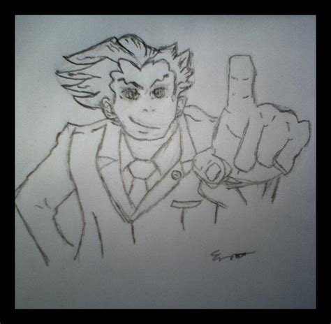Pheonix Wright Drawing By Xxacebladexx On Deviantart