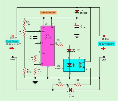 Block Diagram Of Battery Charger Using Scr Circuit Diagram O