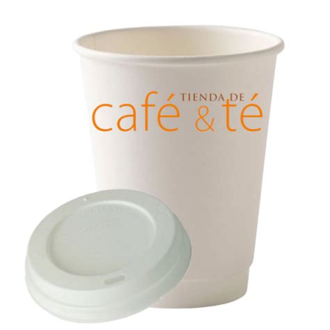 Vasos Polipapel Doble Pared Y Tapas Blanca Pack 12oz