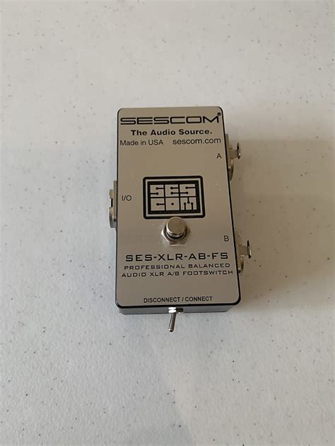 Sescom Ses Xlr Ab Fs Switch Reverb