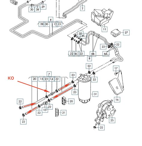 1 9 Tdi Pd — схема подключения топливных шлангов — Audi A4 B6 1 9 л