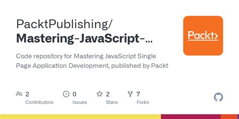 Github Packtpublishingmastering Javascript Single Page Application Development Code