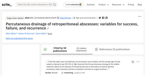 Percutaneous Drainage Of Retroperitoneal Abscesses Variables For