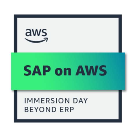 SAP On AWS Immersion Day Beyond ERP Credly