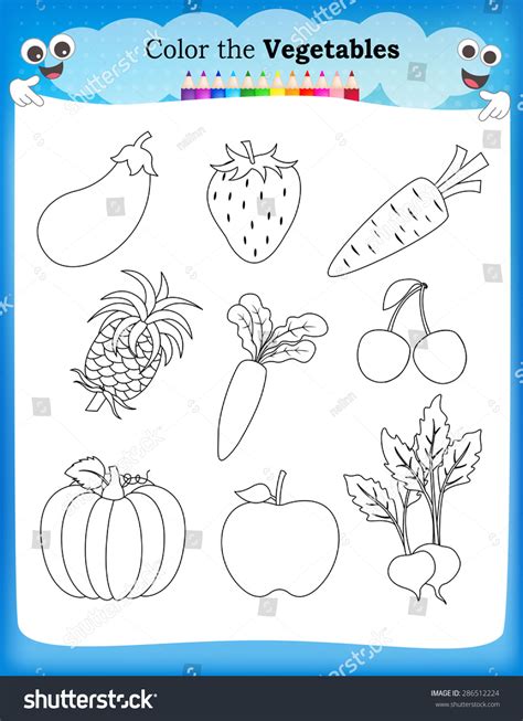 Fruit And Vegetable Worksheet