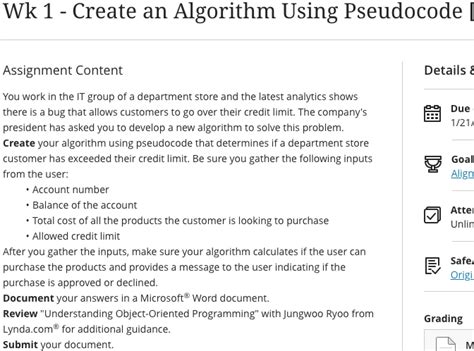 Solved I Need Help Creating An Algorithm Using Chegg