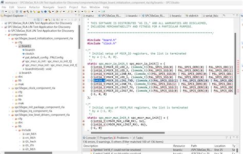 solved how to fix the error in spc58xgxx rla lin test app
