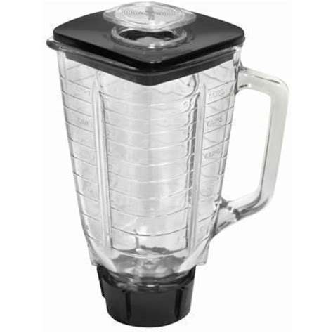 Ronnel Collection 6 Piece Square Glass Blender Jar Replacement Kit For
