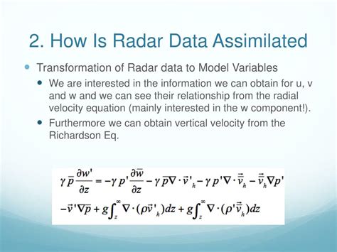 Ppt Radar Data Assimilation Powerpoint Presentation Free Download Id 2574607