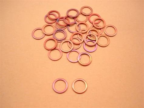 Buy 32 NEW COPPER 14mm THREAD SPARK PLUG GASKET INDEX WASHERS FOR FLAT