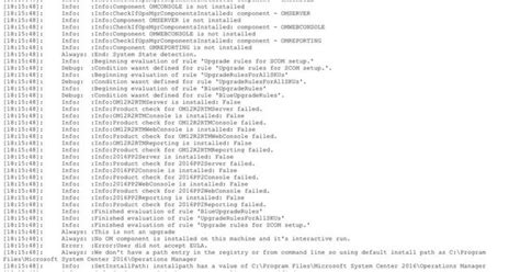 Unable To Install Operation Manager Operational Database