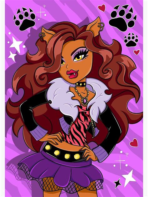Clawdeen Wolf Art Print For Sale By Amunoz13 Redbubble