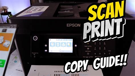 Epson Printer How To Scan Print And Copy ~ Full Guide Youtube