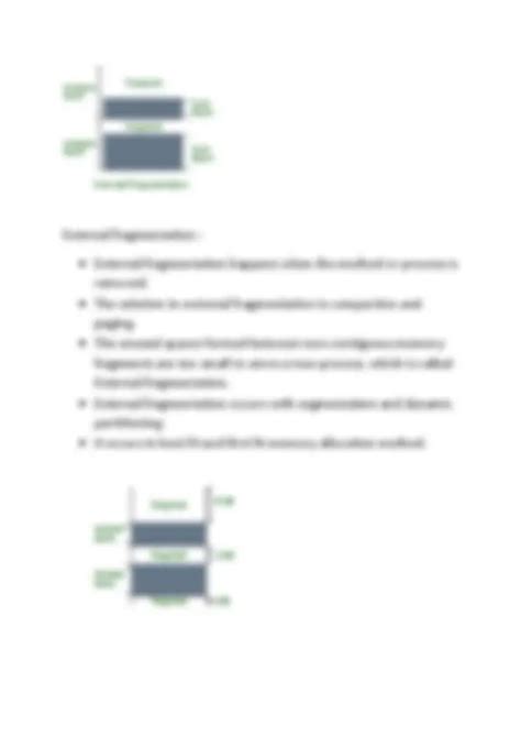 Cpu Scheduling And Memory Management In Operating Systems Cheat Sheet Computer Science Docsity