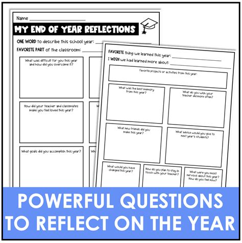 End of Year Activities - Reflection Worksheets with Memories, Goals, and Writing | Made By Teachers