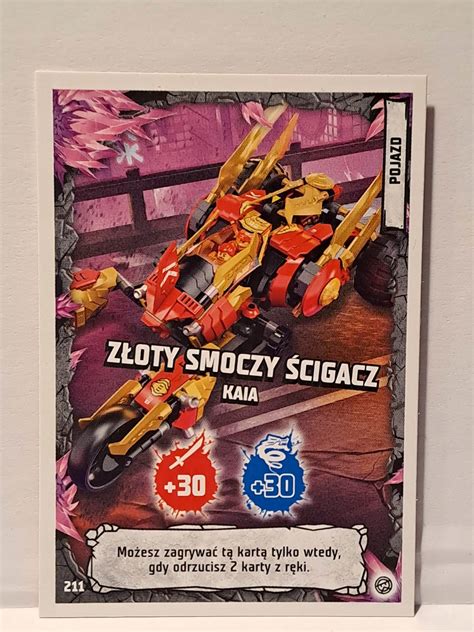 Karta LEGO Ninjago S8 211 Złoty Smoczy Ścigacz 13510664682 Allegro pl