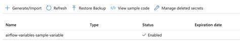 apache airflow バックエンドとして azure key vault を有効にする microsoft fabric