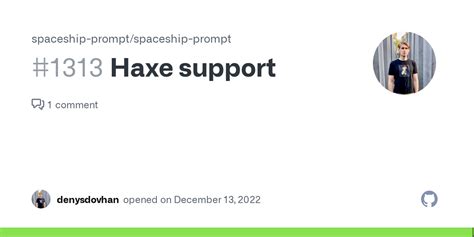 Haxe Support · Issue 1313 · Spaceship Promptspaceship Prompt · Github