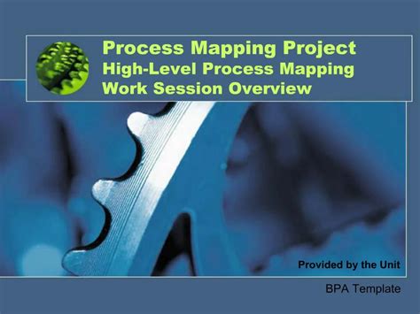 PPT Process Mapping Project High Level Process Mapping Work Session Overview PowerPoint