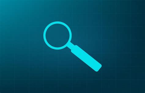Premium Vector Magnifying Glass Symbol Vector Illustration On Blue