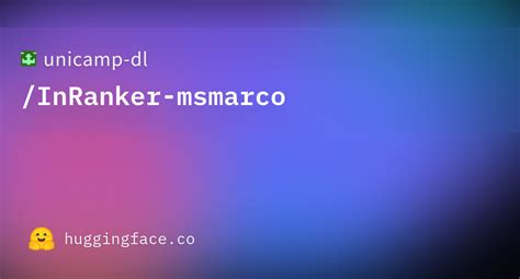 Unicamp Dl InRanker Msmarco Datasets At Hugging Face