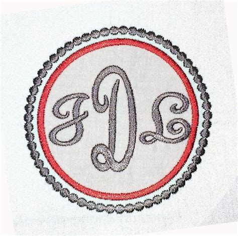 Circle Dot Monogram Frame In Six Sizes Font Not Included