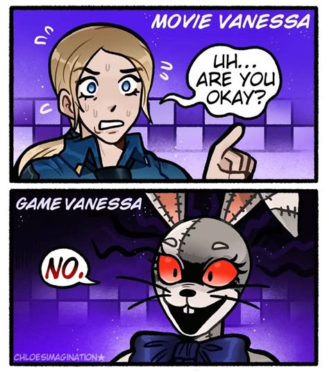 Game Vanessa And Movie Vanessa Fnaf Fnaf Movie Fnaf Anime Fnaf