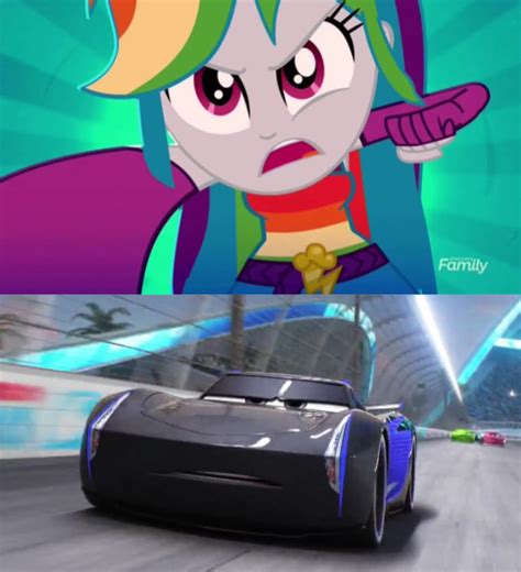 Rainbow Dash Is About To Punch Jackson Storm By Jacksontormbaymaz On