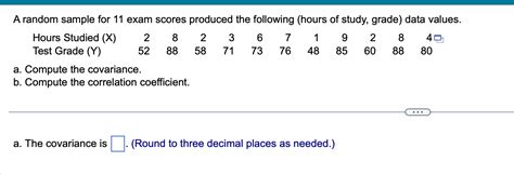 Solved A Compute The Covariance B Compute The Correlation