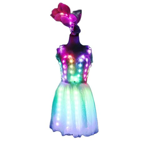 Light Up Luminous Clothes Led Costume Ballet Tutu Led Dresses Singer