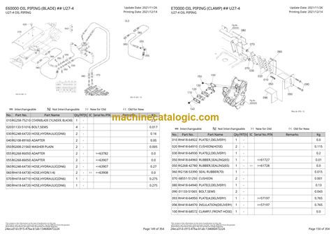 Kubota U27 4 Mini Excavator Parts Manual