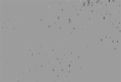 Light Silver Gray Vector Background With Gender Symbols 16533180
