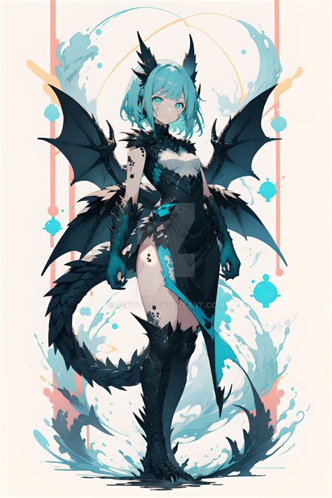 Closed Ai Adopt 126 Dragon Girl 5 By Pekotu On Deviantart