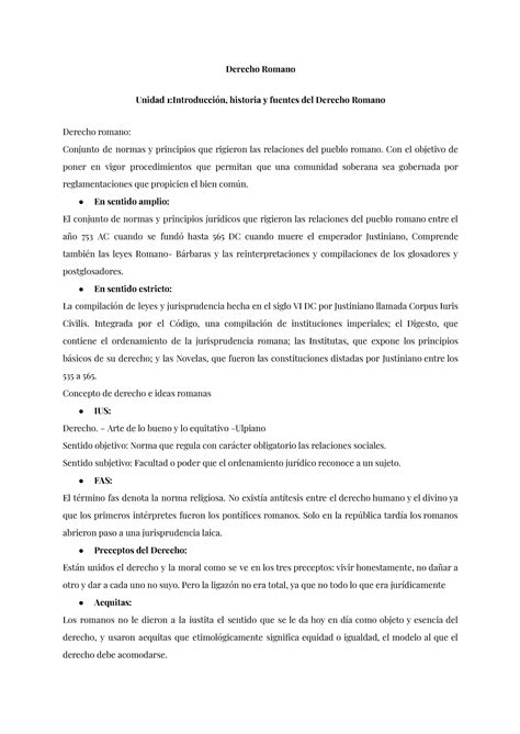 Derecho Romano Ucasal Studocu