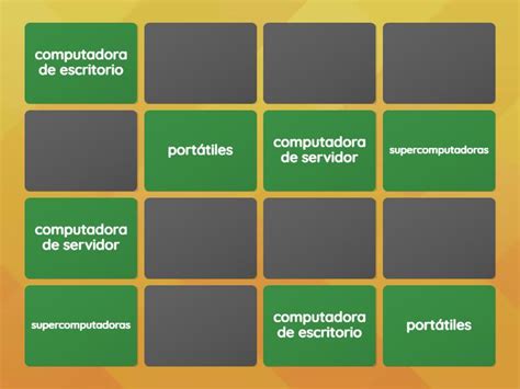 Tipos De Computadoras Matching Pairs