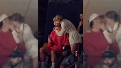 Taylor Swift And Travis Kelce Spotted Kissing In Multiple Fan Videos From Last Night