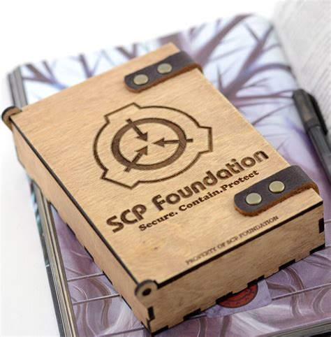 Scp Foundation Logo Box Thaumiel Class Object Engraved Wood Etsy