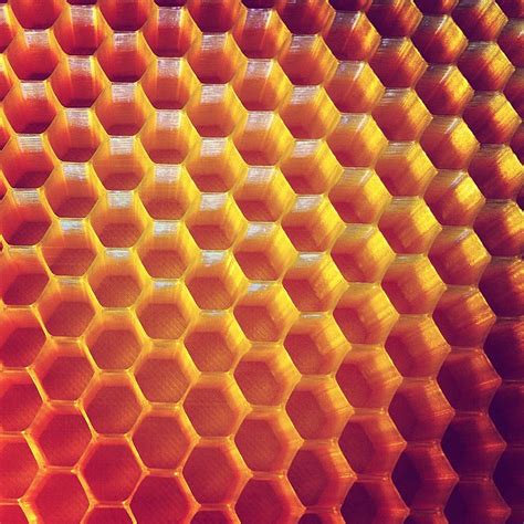 3dprinted Honeycomb Infill Pattern Parametric Art