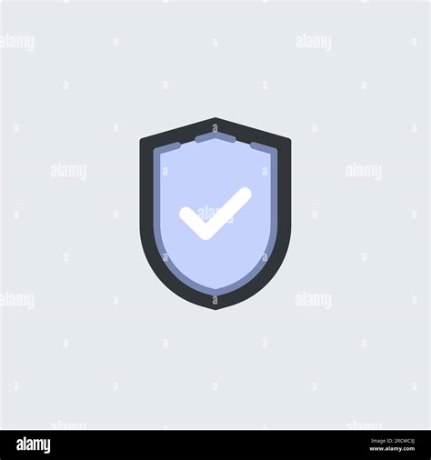 Ensuring Checkmark Protection With A Shield Strategy Stock Vector Image