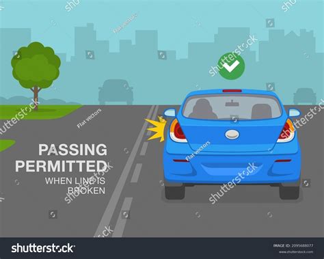 Safety Driving Rules Use Street Lines Stock Vector Royalty Free